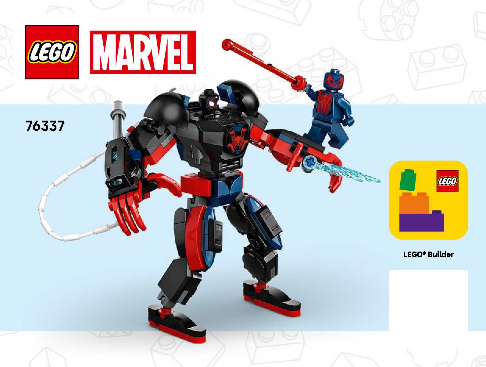 LEGO Miles Morales Mech vs. Spider-Man 2099 Building Instructions ...