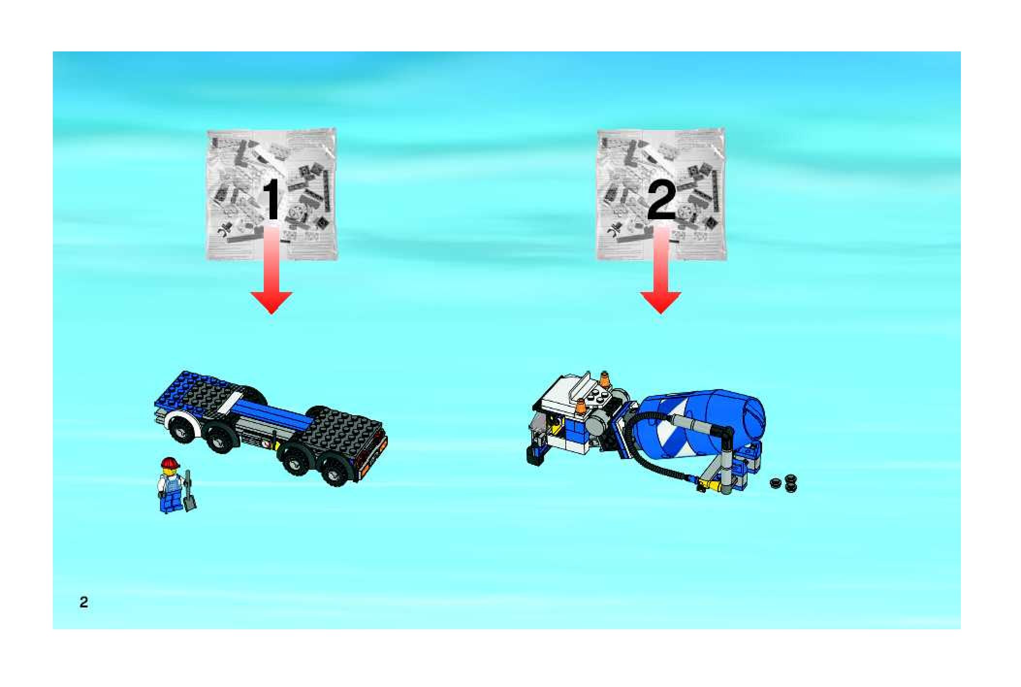 LEGO 7990 Concrete Mixer Building Instructions | Step-by-Step Guide