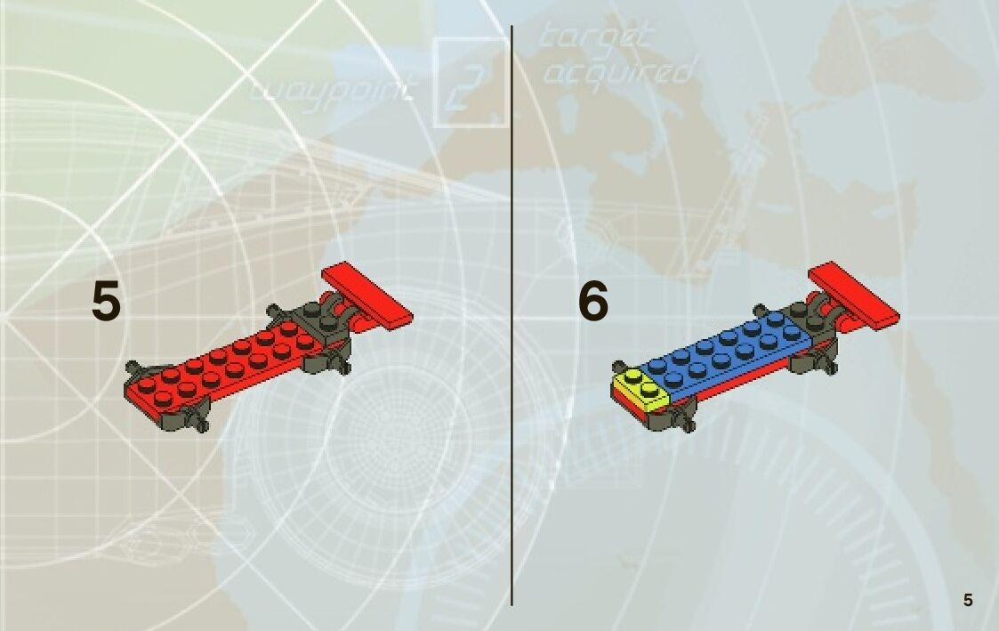 LEGO 8200 Radiator Springs Lightning McQueen Building Instructions | Step-by-Step Guide